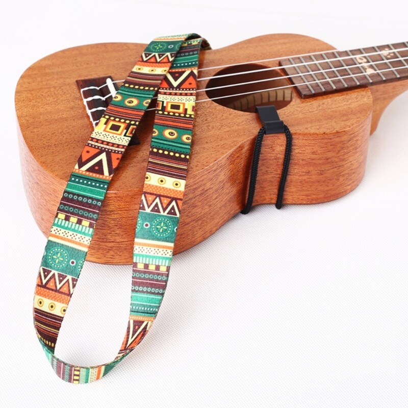 Clip-on Ukulele Strap Ethnic Ukulele Strap Adjustable Shoulder Strap ...