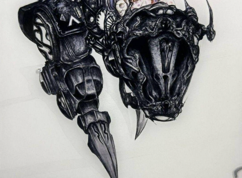 Yoshitaka Amano Jewel Metal Tina FF 6 Original Art Autographed Final ...