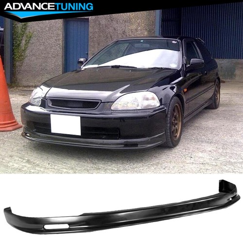 Fits 96-98 Honda Civic EK Mugen Style Unpainted Front Bumper Lip Chin ...