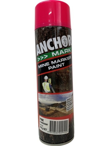 Anchor Mine Marker Paint Aerosol Spray Pink Fluorescent 400g (MM04 ...