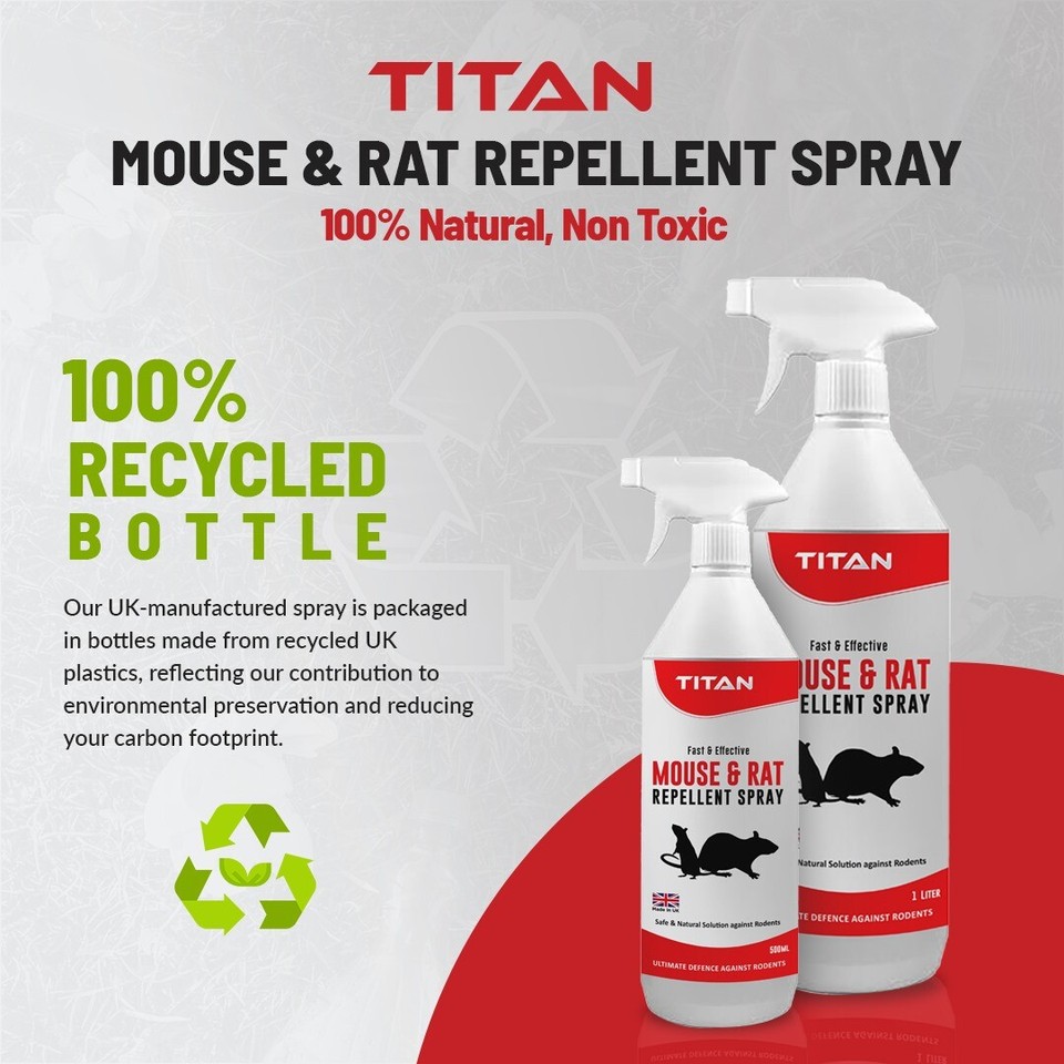 Mice Mouse Rat Rodent Repellent Spray Natural Peppermint Oil Deter Not ...