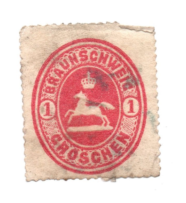 1865 GERMANY BRUNSWICK STAMP Used SCOTT #24 Groschen | eBay