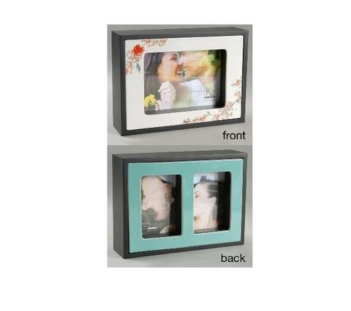 Lenox Chirp Simply Fine 2-Sided Picture Frame (5x7 & 4x6) Floral Flip ...