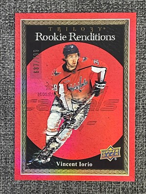 Vincent Iorio 2023-24 UD Trilogy Hockey Rookie Renditions Red /799 #RR ...