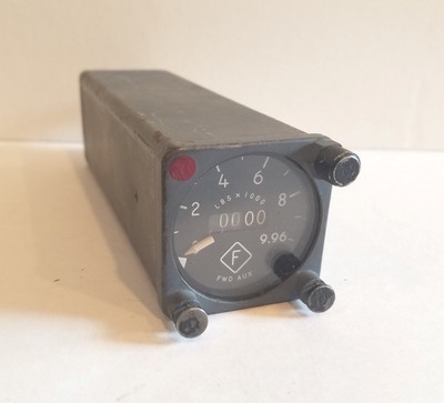 Simmonds Aircraft Auxiliary Fuel Quantity Indicator P/N B118-143X | eBay