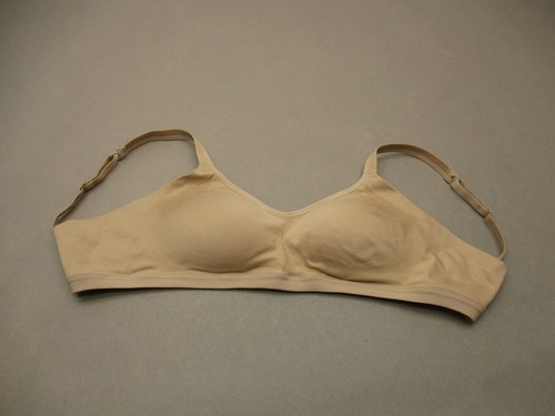 WARNER'S Size M Womens Beige Lined Wireless Back Closure Bralette Bra ...