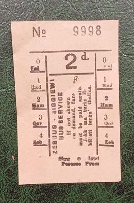 Rare Malta Bus Ticket Zebbug-Siggiewi Bus Service 2d 1960s | eBay UK