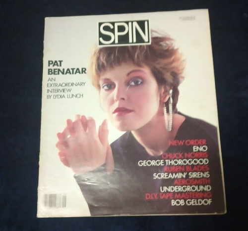 Pat Benatar 1985 Spin Magazine Brian Eno, New Order, Aerosmith, Chuck ...
