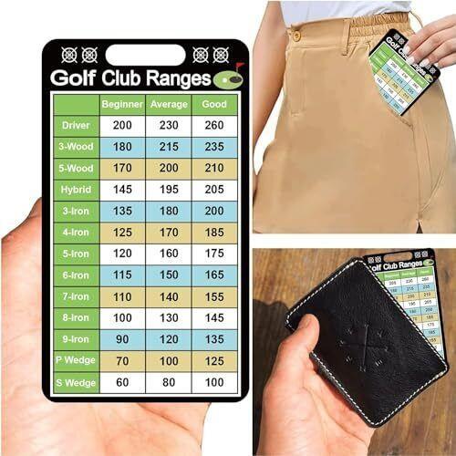 Golf Club Range Chart Card Golf Club Distance Card Golf Yardage Book Golf Club Range Chart Card Golf Club Distance Card Golf Yardage Book