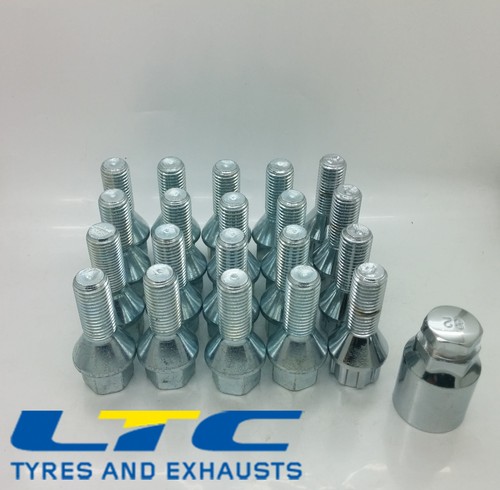 16 * M14x1.5mm 14x1.5 Alloy Steel Wheel Bolts and 4 * Locking Lockers ...