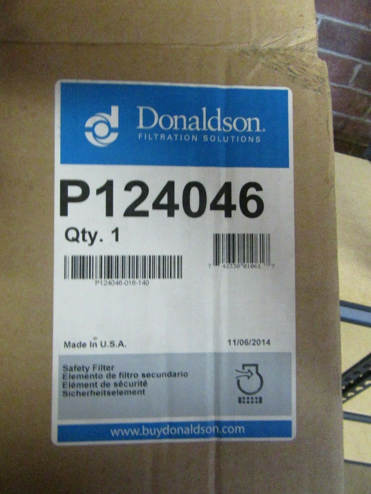 NEW GENUINE DONALDSON AIR FILTER (PN P124046) | eBay