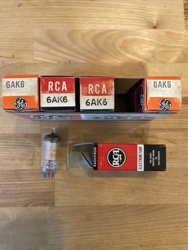 NOS NIB Vintage RCA & GE 6AK6 Vacuum Electronic Tubes Lot Of 5 | eBay
