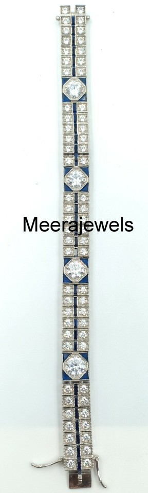 Specially Designed Women's Bracelets With 15.48 Carat CZ & 935 ...