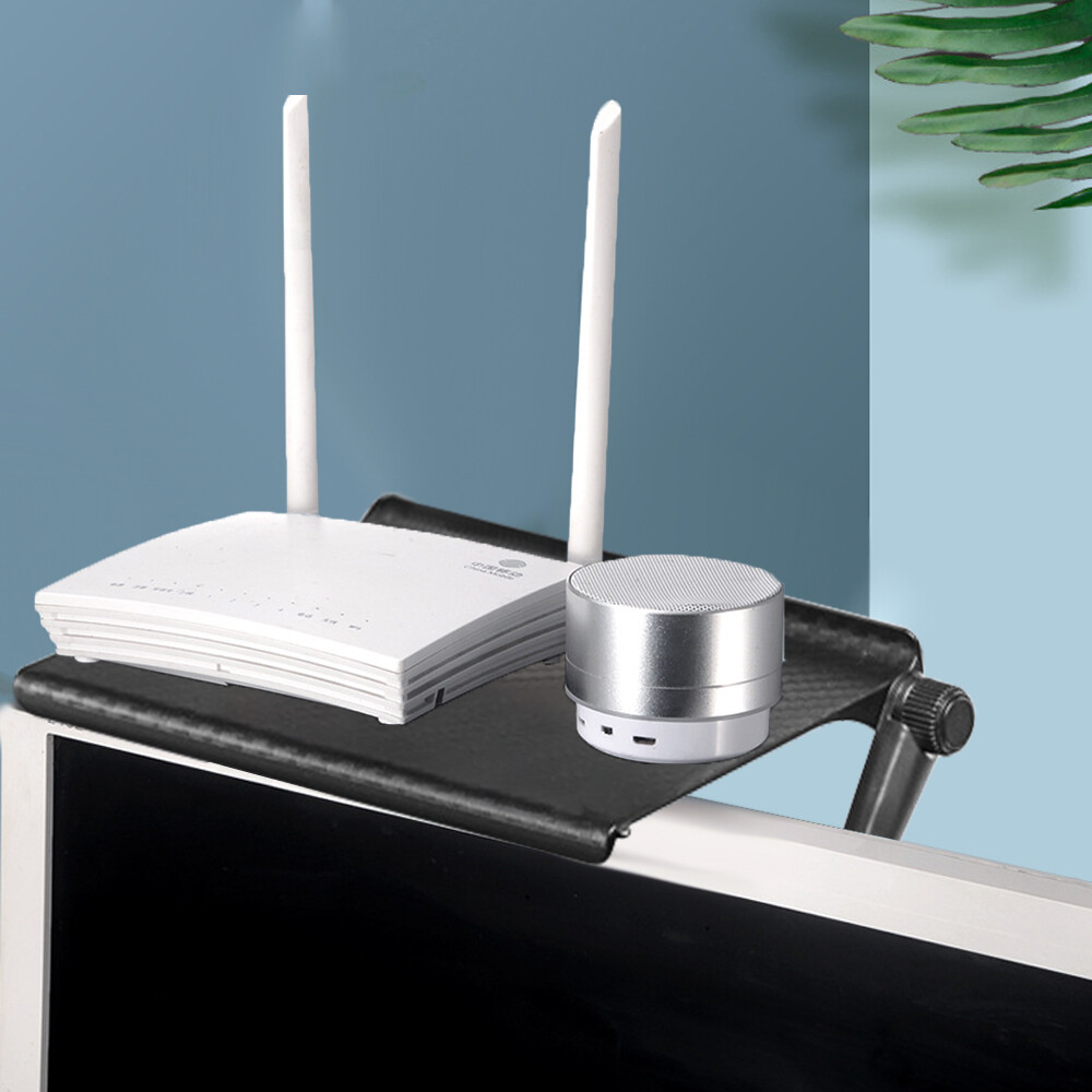 TV Screen Computer Monitor Top Shelf Holder Storage Rack Bracket Desk ...