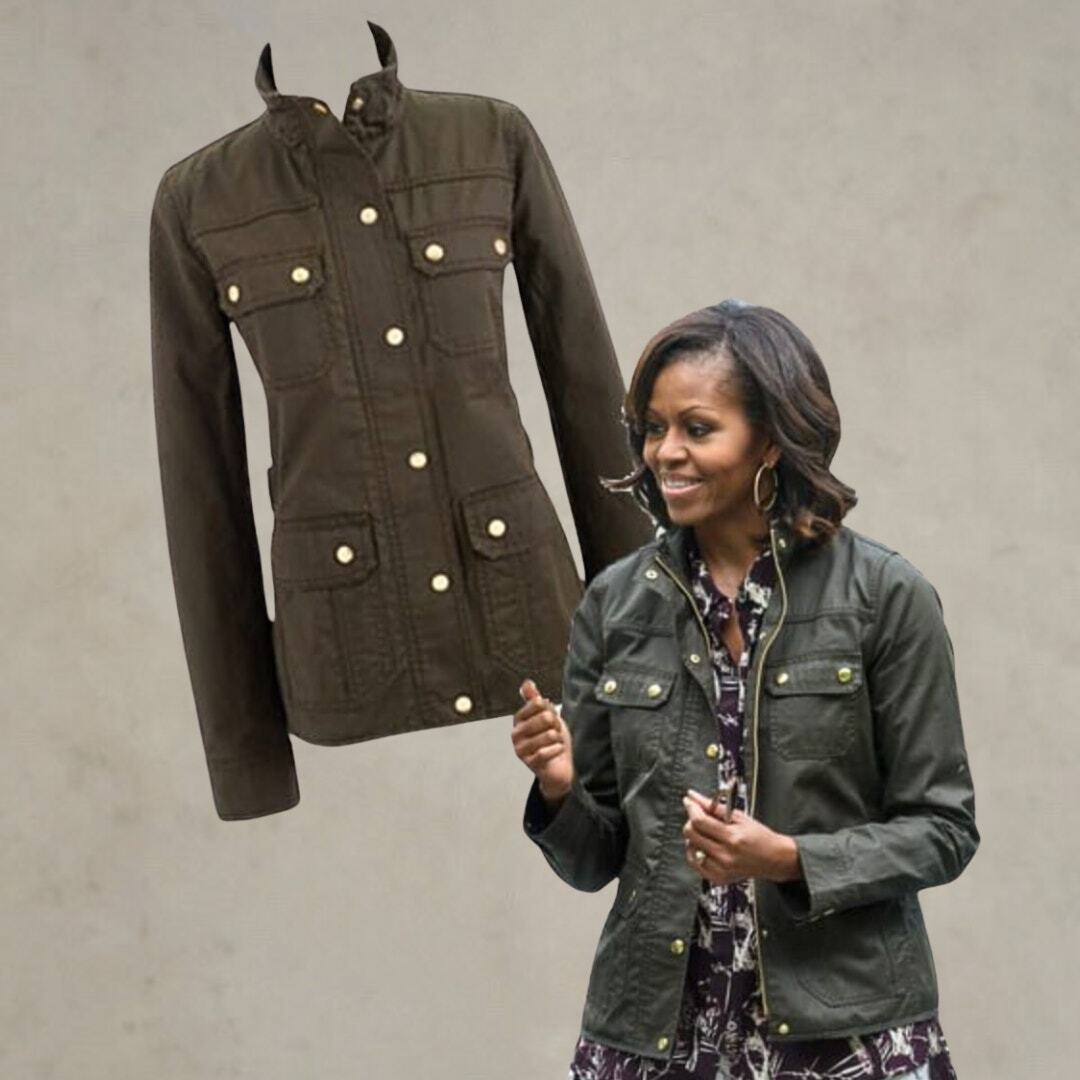 JCrew Downtown Field Waxed Utility Boyfriend Mossy Br… - Gem