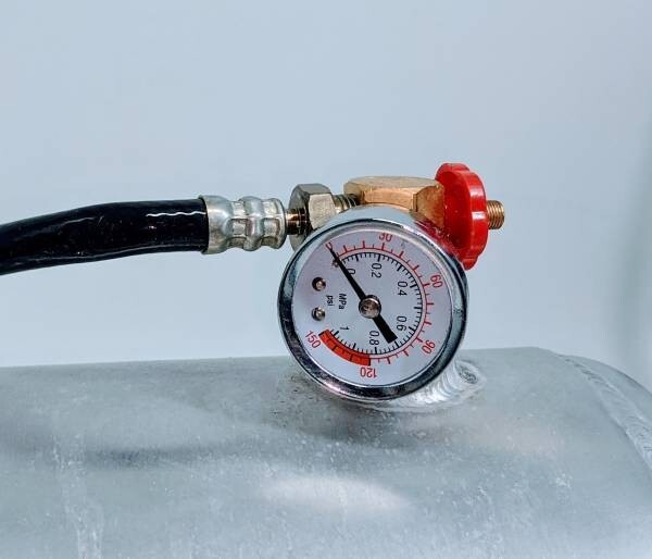 Granatelli Portable 5 gal Aluminum Auxiliary Air Tank with Gauge/Hose ...