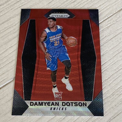 2017-18 Panini Prizm Damyean Dotson Ruby Wave Prizm RC #272 KNICKS | eBay