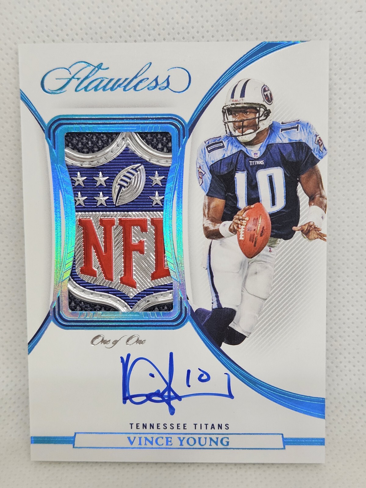 2023 Flawless Vince Young Shield Patch Auto One Of One 1/1 🔥 Platinum ...