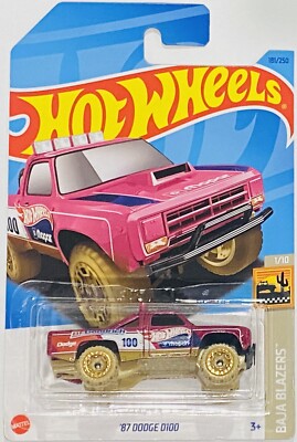 Hot Wheels ‘87 Dodge D100 pink 2023 K Case | eBay