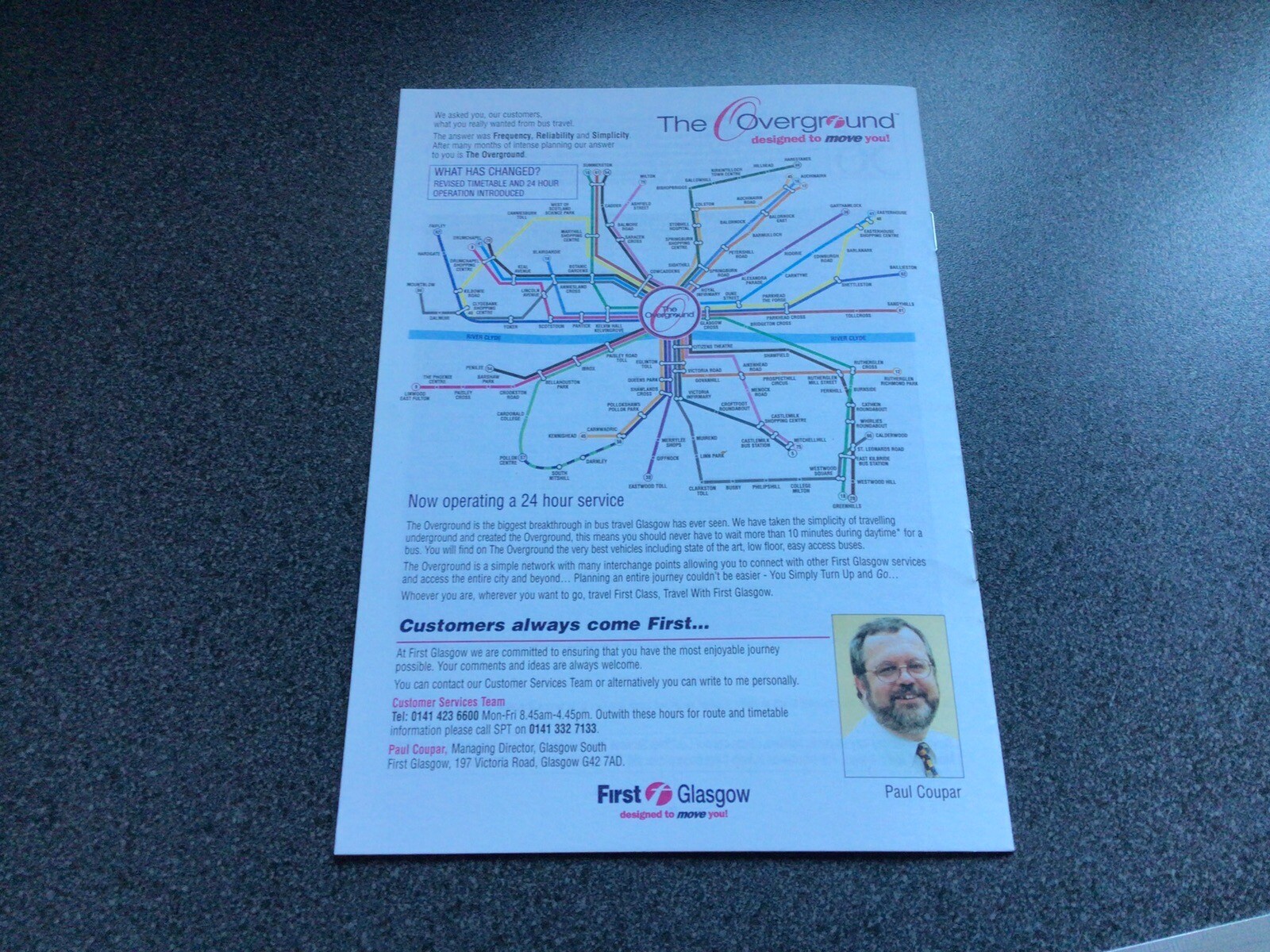 First Glasgow Scottish Bus Group Route 56 57 Timetable July 2000 ...
