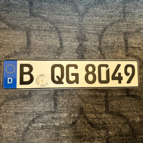 Germany License Plate German Eurostars 🇩🇪 Berlin # QG 8049 ...
