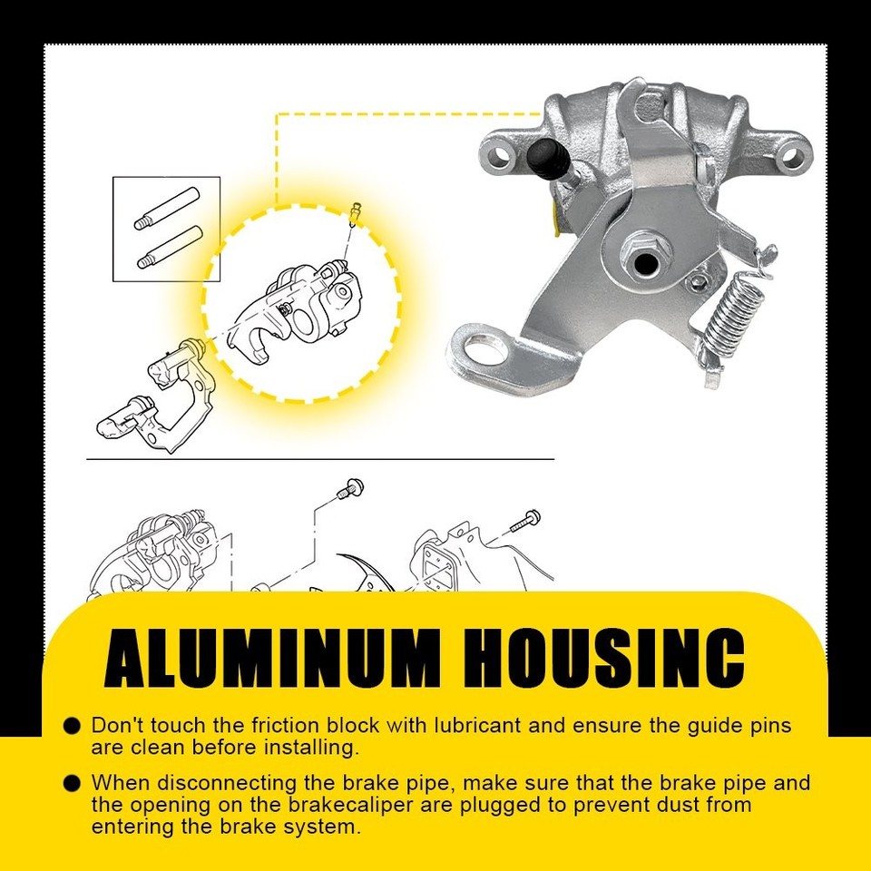 Brake Caliper Rear Right for Ford Fiesta MK5 ST150 2.0 05-08 1355131 ...