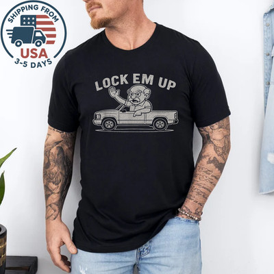 Funny Grandpa Lock Em Up Meme Truck Vintage Design Humor T-Shirt | eBay