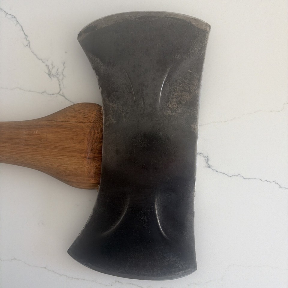 Vintage DUNLAP 4 LBS Double BIT SWAMPING AXE HEAD PHANTOM BEVELS OVAL ...