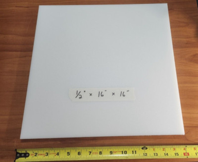 HDPE CUTTING BOARD WHITE 0.50" X 16.00" X 16.00" | eBay
