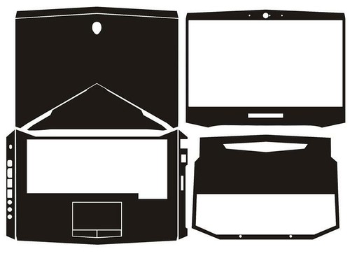 Laptop Carbon Vinyl Skin Sticker Cover For 2014 Alienware 14 R3 M14X R3 ...