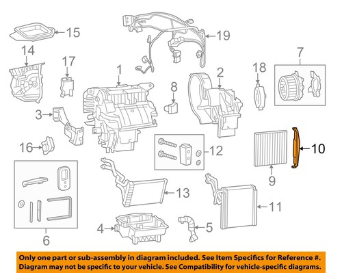 CHRYSLER OEM 14-22 200 Evaporator Heater Components-Filter Cover ...