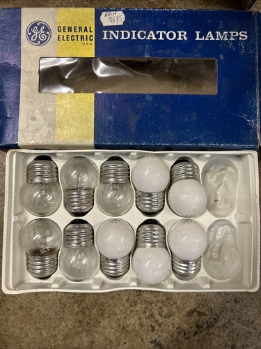 10 GE 7 1/2 watts indicator lamps clear 12-7 1/2 s, 130V tested | eBay