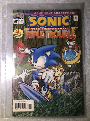 SONIC The HEDGEHOG SPECIAL 1996 #1 Comic Book TRIPLE TROUBLE | eBay