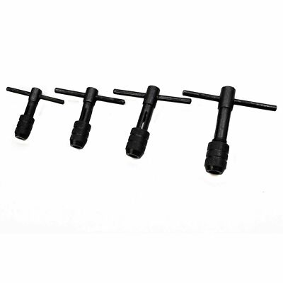 T-Handle Tap Wrench Spanner 4 Size Tool Large Small Standard Straight ...