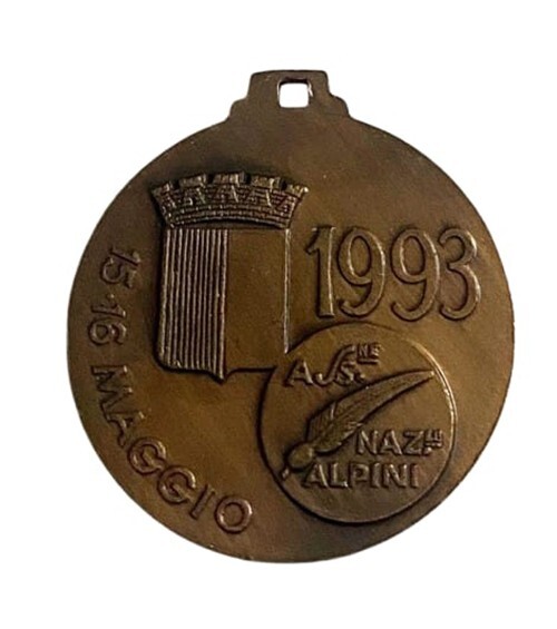 Hn Bari. Repubbica Italiana. 66a Trooping The of The Alpini. 1993 Medal ...