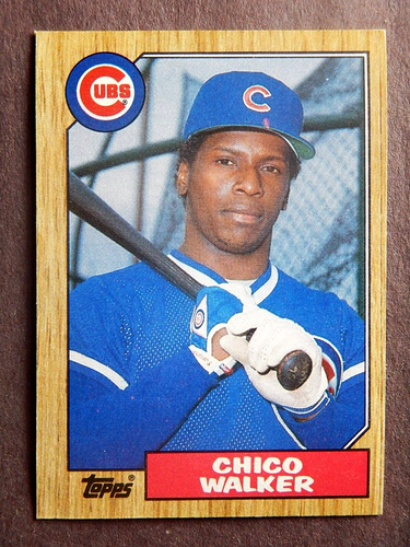 Chico Walker #695 Topps 1987 Baseball Card (Chicago Cubs) | eBay