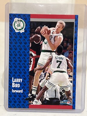 Rare Vintage Larry Bird 1991 Fleet Collector Card #8 Celtics | eBay