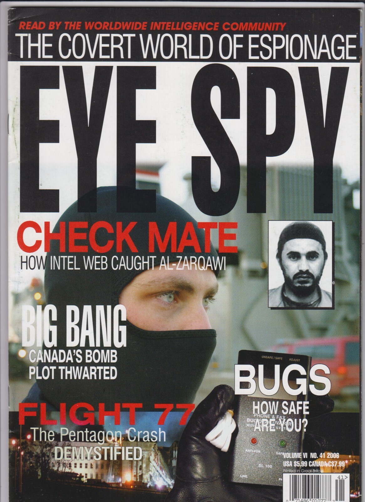 EYE SPY The Covert World of Espionage Vol. V No. 41 2006 Flight 77 Bugs ...