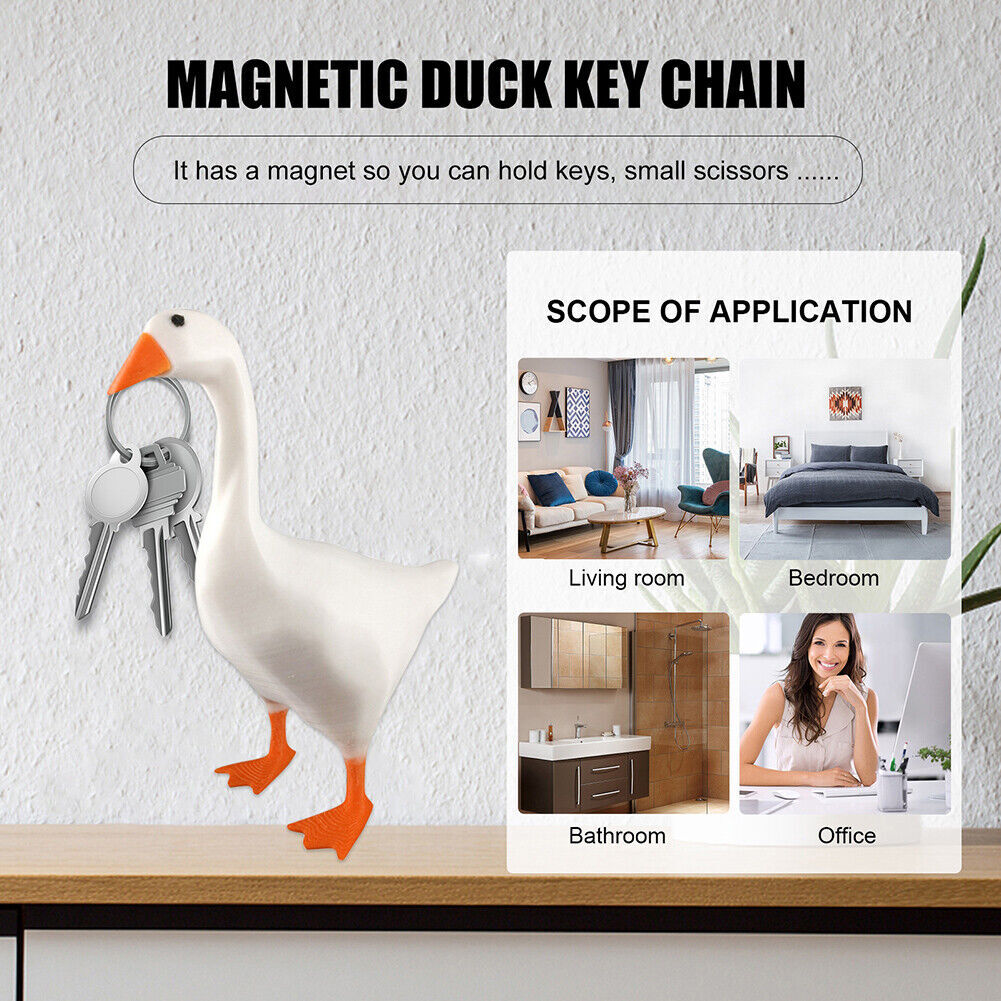 Duck Key Holder Desktop Ornaments Magnetic Rack Animal Statues Home ...