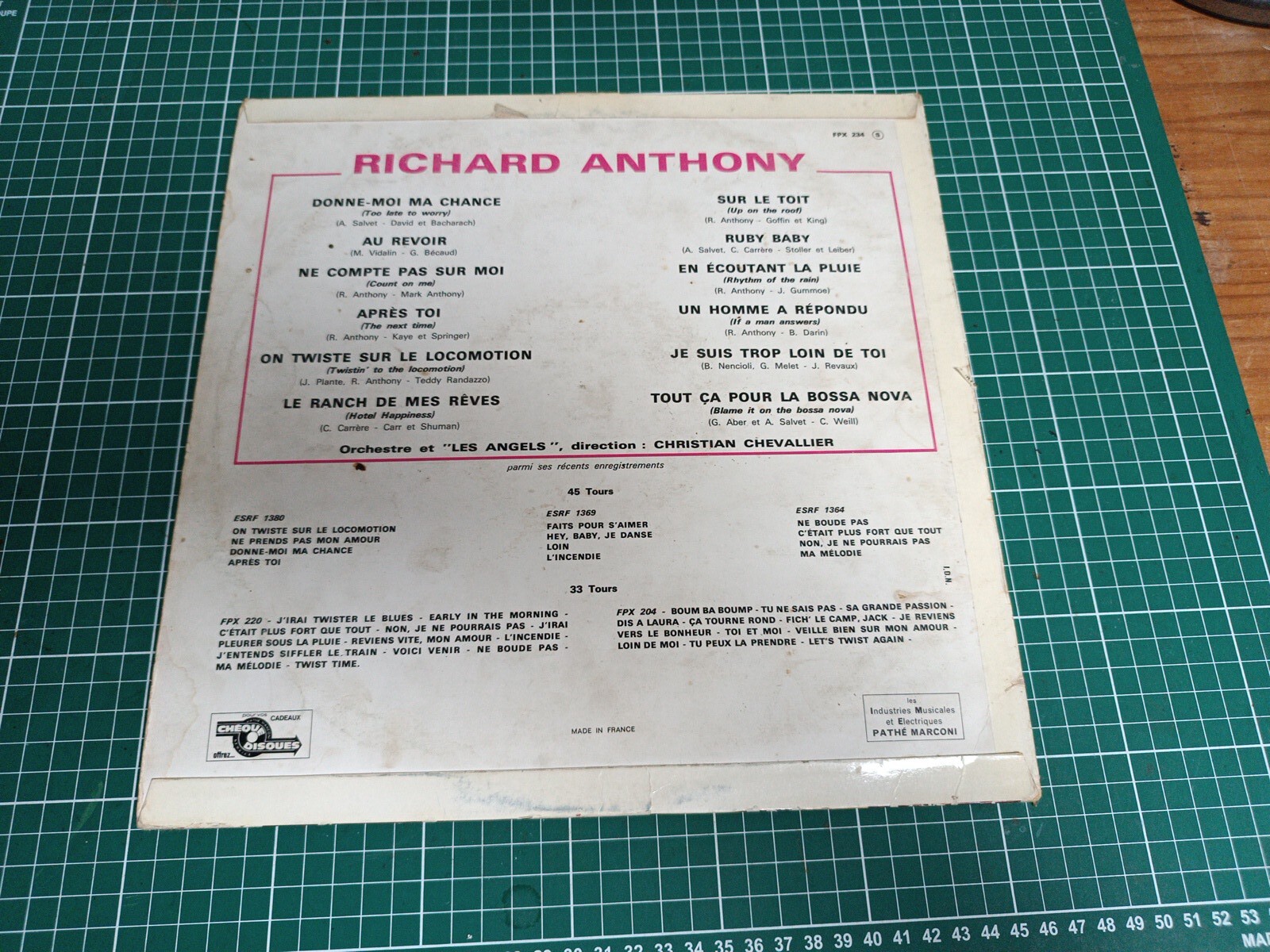 LP BIEM RICHARD ANTHONY DONNE MOI MA CHANCE FR 1963 | eBay