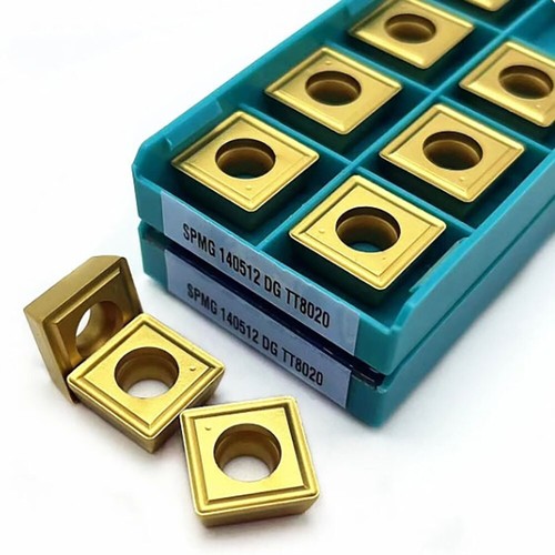 10pcs CNC Lathe Tools SPMG140512 DG TT8020 CNC Carbide Turning Inserts ...