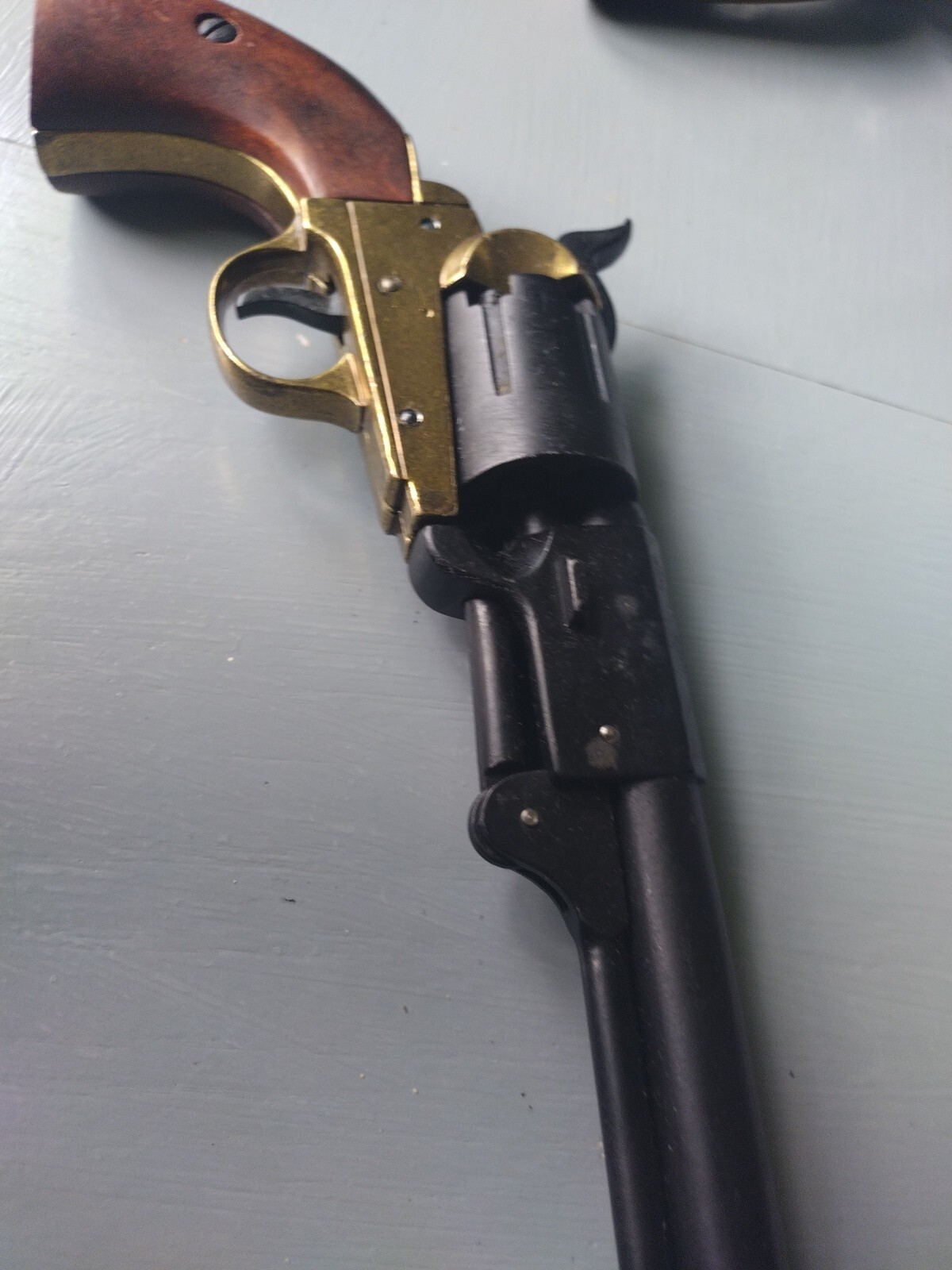 BKA 98 MOVIE PROP PISTOL REVOLVER with WOODGRIPS | eBay