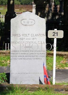 Alabama - Montgomery General James H. Clanton CSA Grave (5x7 Photo) | eBay