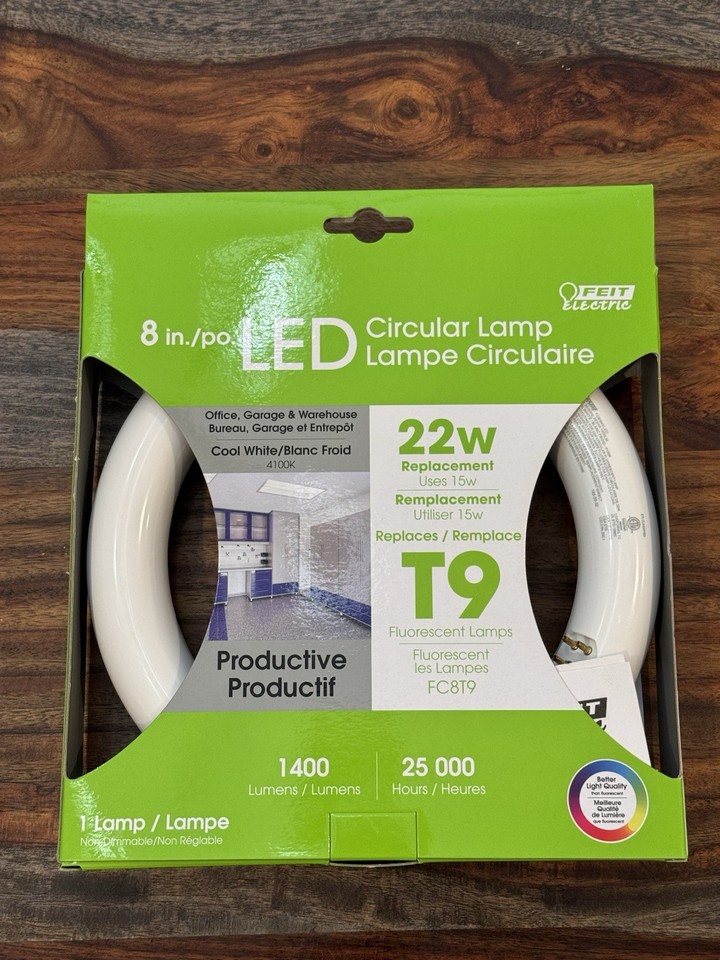 FEIT LED Circular Lamp 8in Replace 22w T9 G116 | eBay