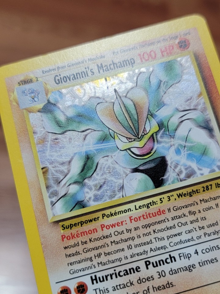 MP Giovanni's Machamp 6/132 Gym Challenge-Unlimited Edition Holo | eBay