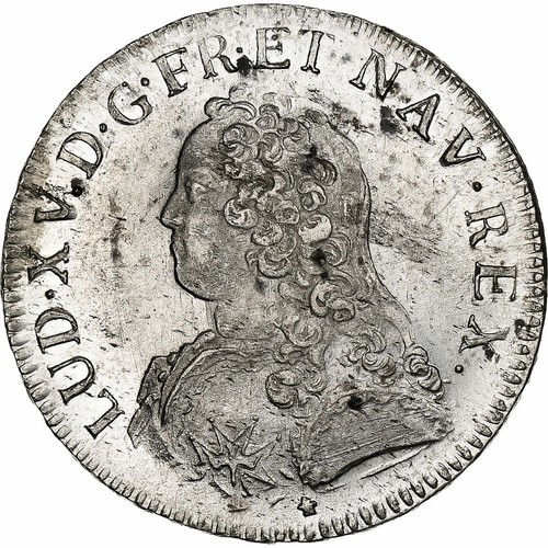 [#1287319] France, Louis XV, Ecu aux branches d'olivier, 1728, Bordeaux ...