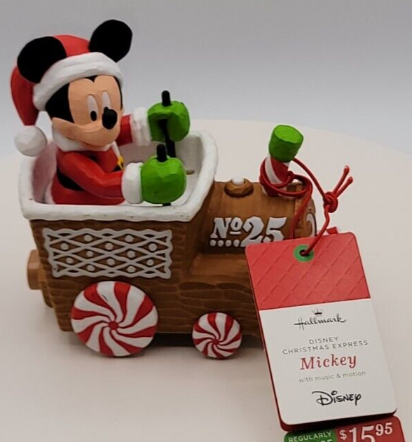Hallmark Disney Christmas Express Train Engine Mickey Mouse NEW TAG ...