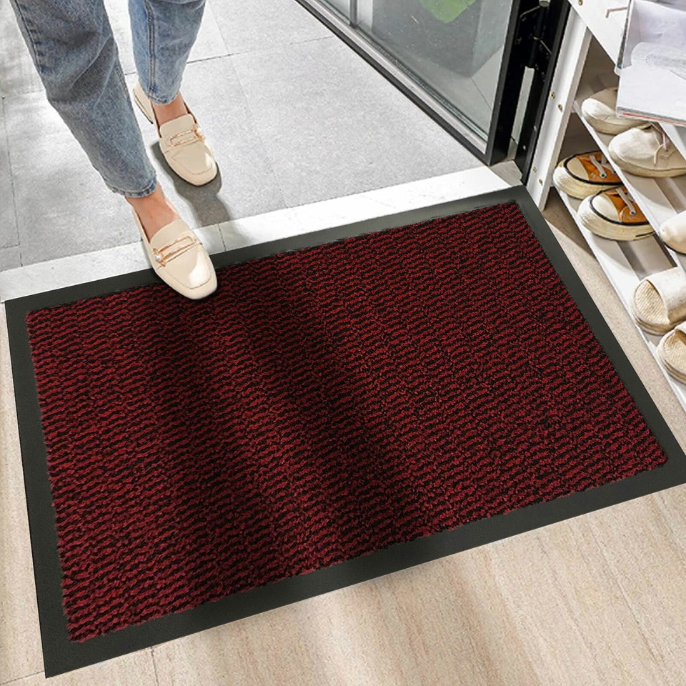 Large Heavy Duty Non Slip Rubber Back Door Mat Kitchen Hallway Floor ...