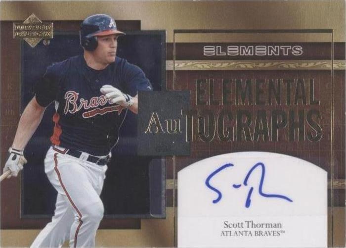 2007 Upper Deck Elements - Elemental Autographs Scott Thorman #AU-ST ...
