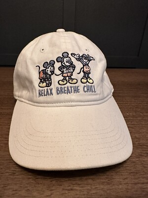 DISNEY Mickey Mouse RELAX BREATHE CHILL Hat | eBay